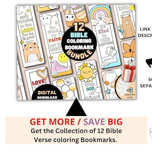 Bible Verse Coloring Bookmarks, Fall Sunday School Craft, Scripture ...