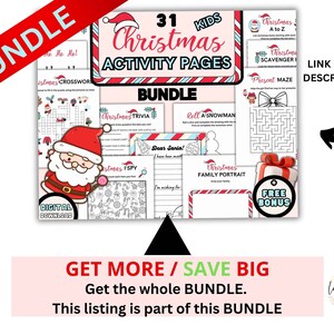 Christmas Word Games Bundle: Printable Holiday Activities (digital ...