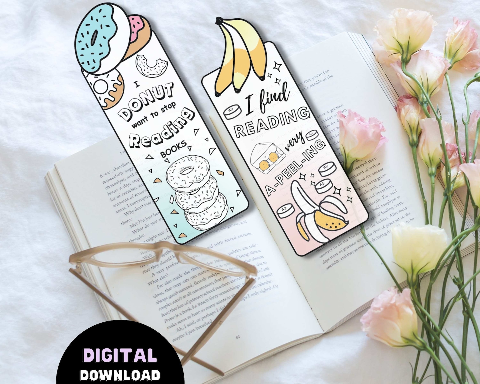 Printable Coloring Bookmarks BUNDLE, Dessert Coloring Book Marks, Kids ...