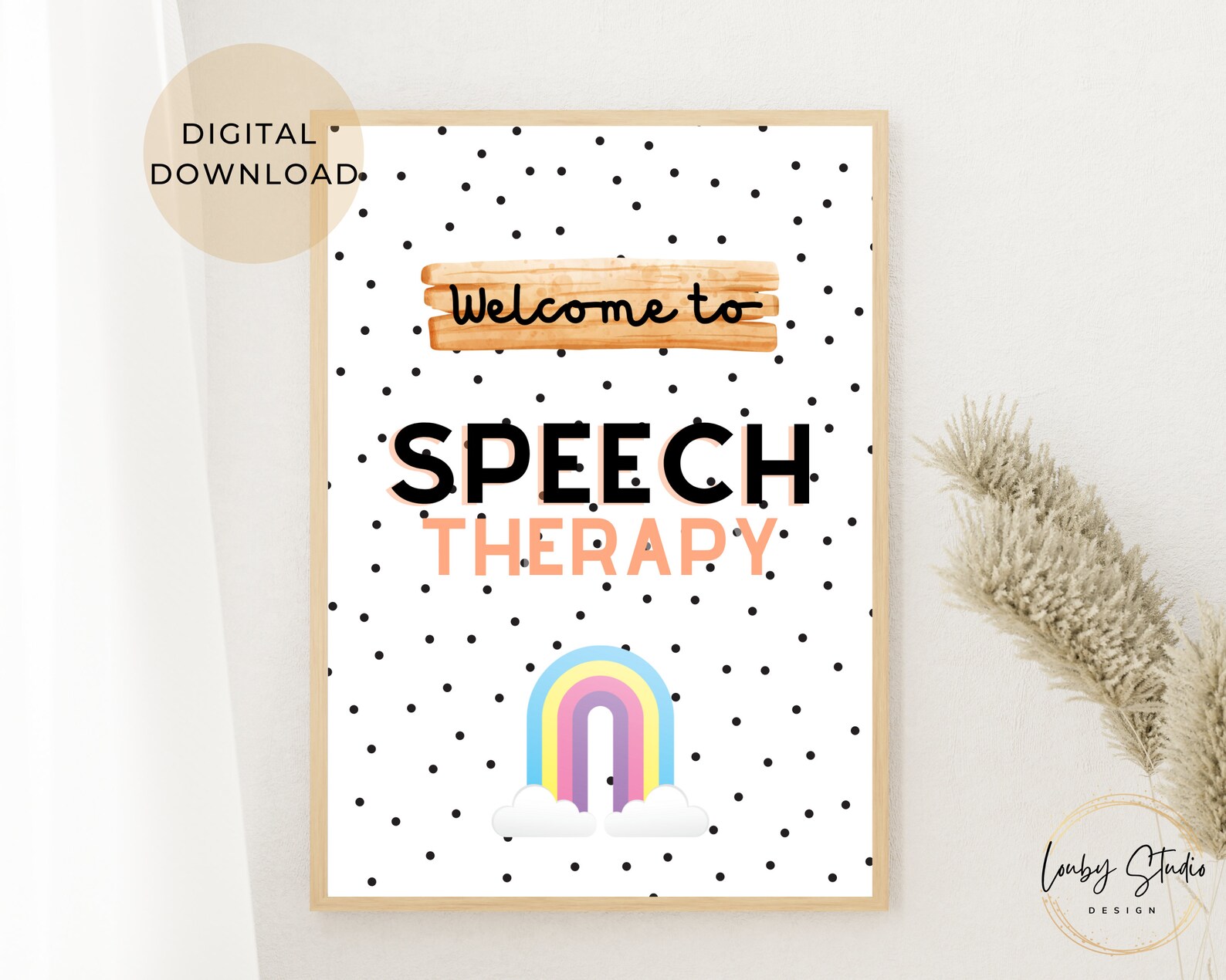 Speech Therapy Decor Boho Speech Room Sign Poster Speech - Etsy