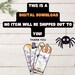 Printable Halloween Coloring Bookmarks, Halloween Coloring Page ...