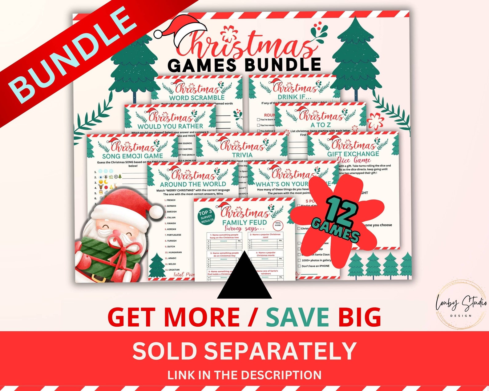 Christmas Feud Game, Printable Christmas Family Game, Christmas ...