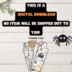 Groovy Halloween Coloring Bookmarks, Retro Halloween Coloring Page for ...