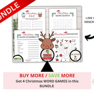 Christmas Word Scramble Game: Printable Holiday Activity (digital ...