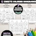 Printable Coloring Bookmarks BUNDLE, Dessert Coloring Book Marks, Kids ...