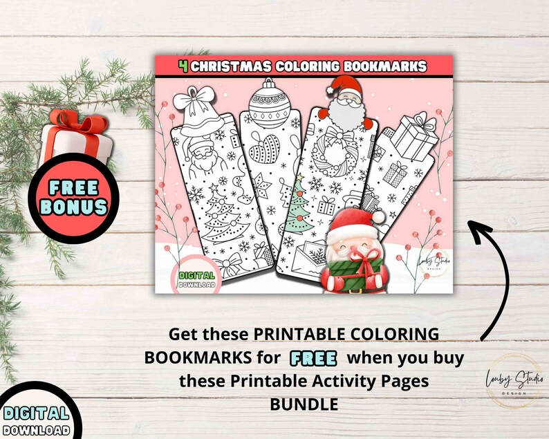 Printable Christmas Activities Kids Activity Book, Classroom Christmas ...
