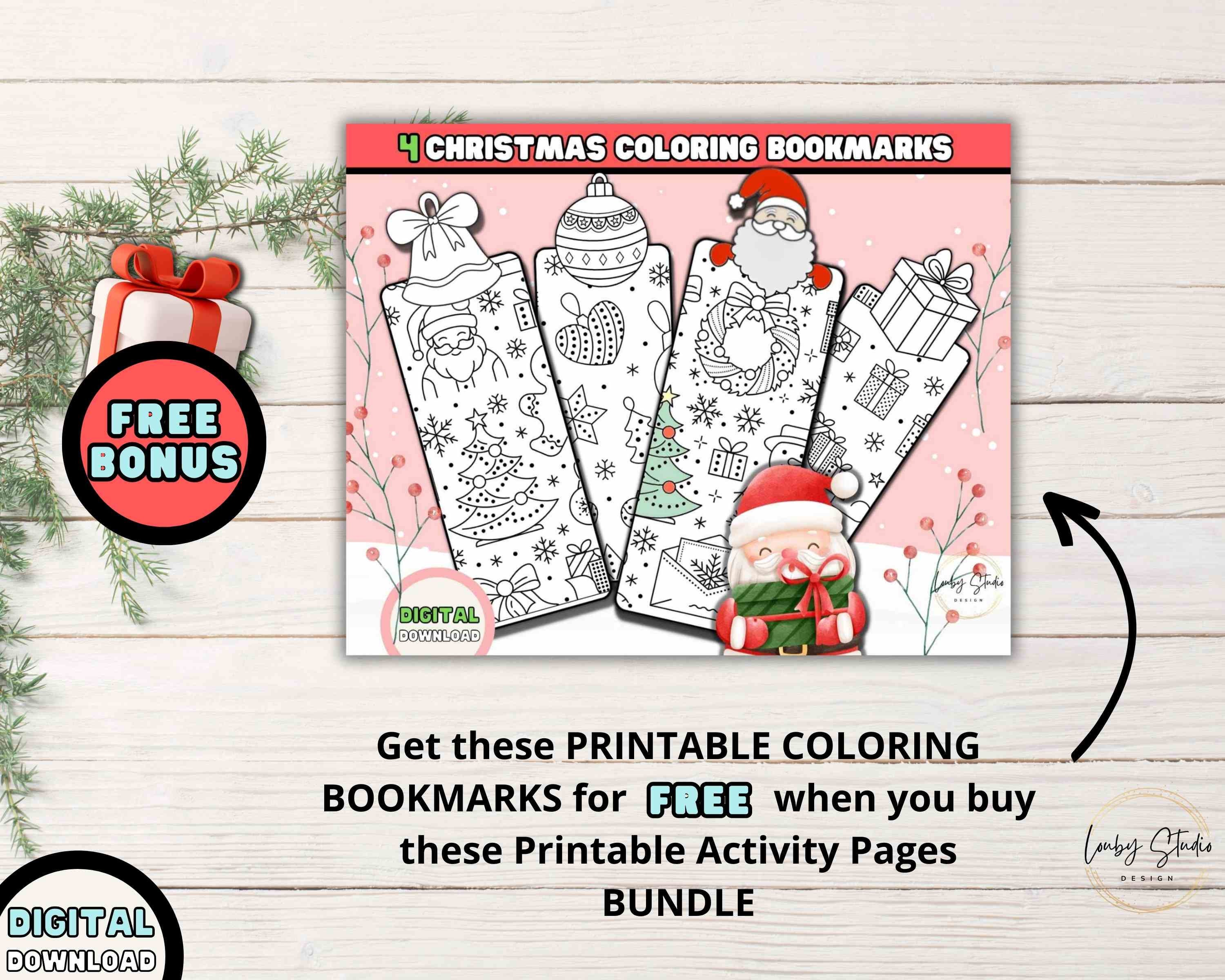 Printable Christmas Activities Kids Activity Book, Classroom Christmas ...