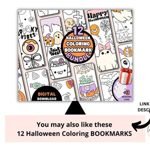 Printable Halloween Coloring Bookmarks, Halloween Coloring Page ...