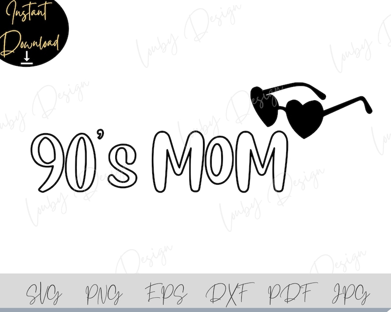 90s Mom SVG PNG: Retro Nostalgia Clipart (digital Download) - Etsy ...