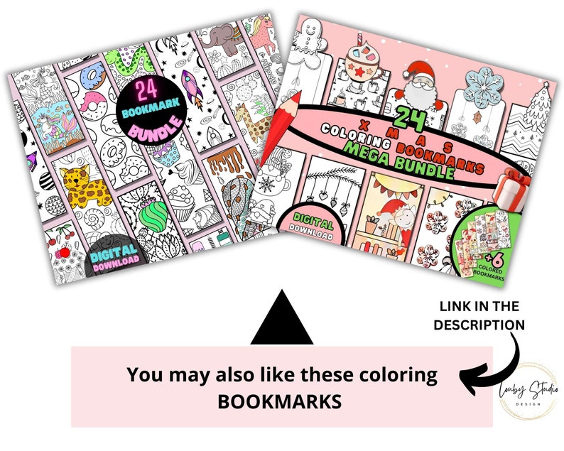 Printable Coloring Bookmarks Ice Cream Coloring Book Marks - Etsy