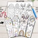 Easter Coloring Bookmarks BUNDLE, Printable Easter Eggs Coloring Pages ...
