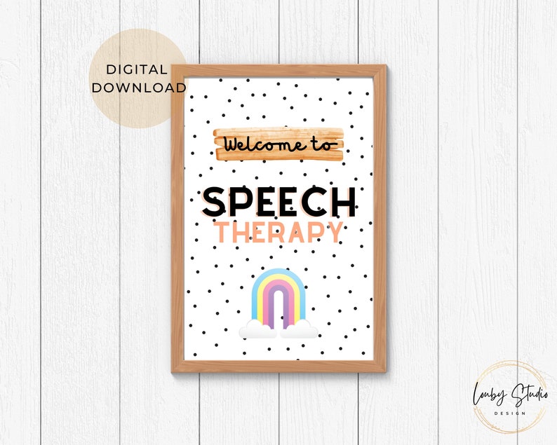 Speech Therapy Decor Boho Speech Room Sign Poster Speech - Etsy