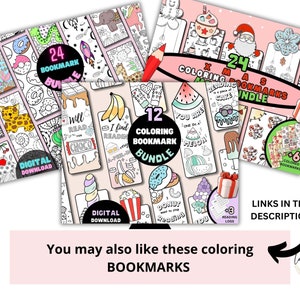 Farm Animals Coloring Bookmarks Printable Coloring Book - Etsy