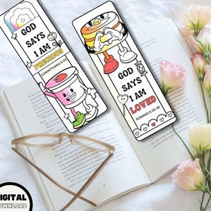 Bible Verse Affirmation Coloring Bookmarks for Kids Christian Scripture ...