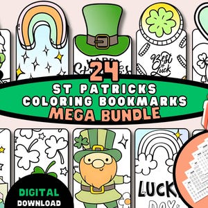 St Patricks Day Coloring Pages Cute Bookmarks Coloring for Kids ...