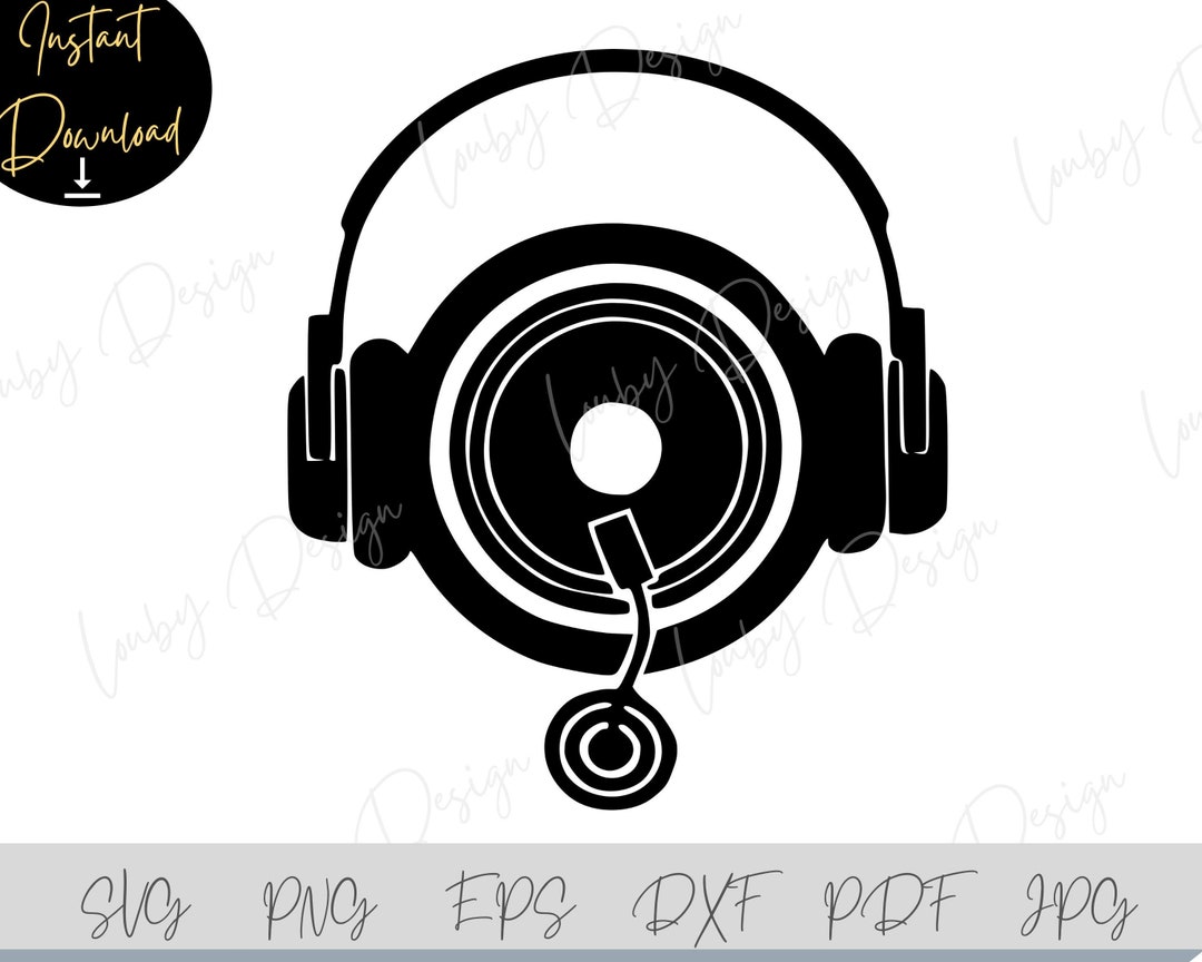 Vinyl Record SVG, Dj Headphones Svg, Cricut, Silhouette, Dj Turntable ...