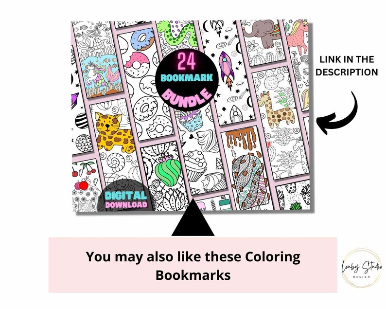 Printable Christmas Coloring Bookmarks BUNDLE, Kids Christmas Coloring ...