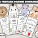 Safari Animals Printable Coloring Bookmarks, Coloring Page Book Marks ...