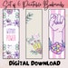 Printable Bookmarks for Women, Digital Book Mark, Printable Book Marks ...