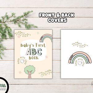 Baby Alphabet Book, Printable Baby Shower Abc Book, Animal Alphabet ...