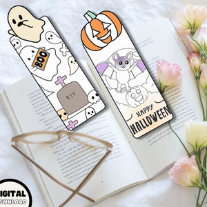 Printable Halloween Coloring Bookmarks, Halloween Coloring Page ...