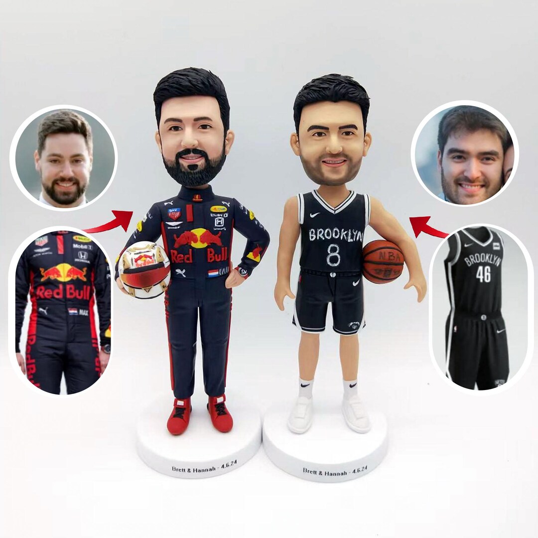 Personalized Race Car Driver Bobblehead With Helmet,custom Basketball ...