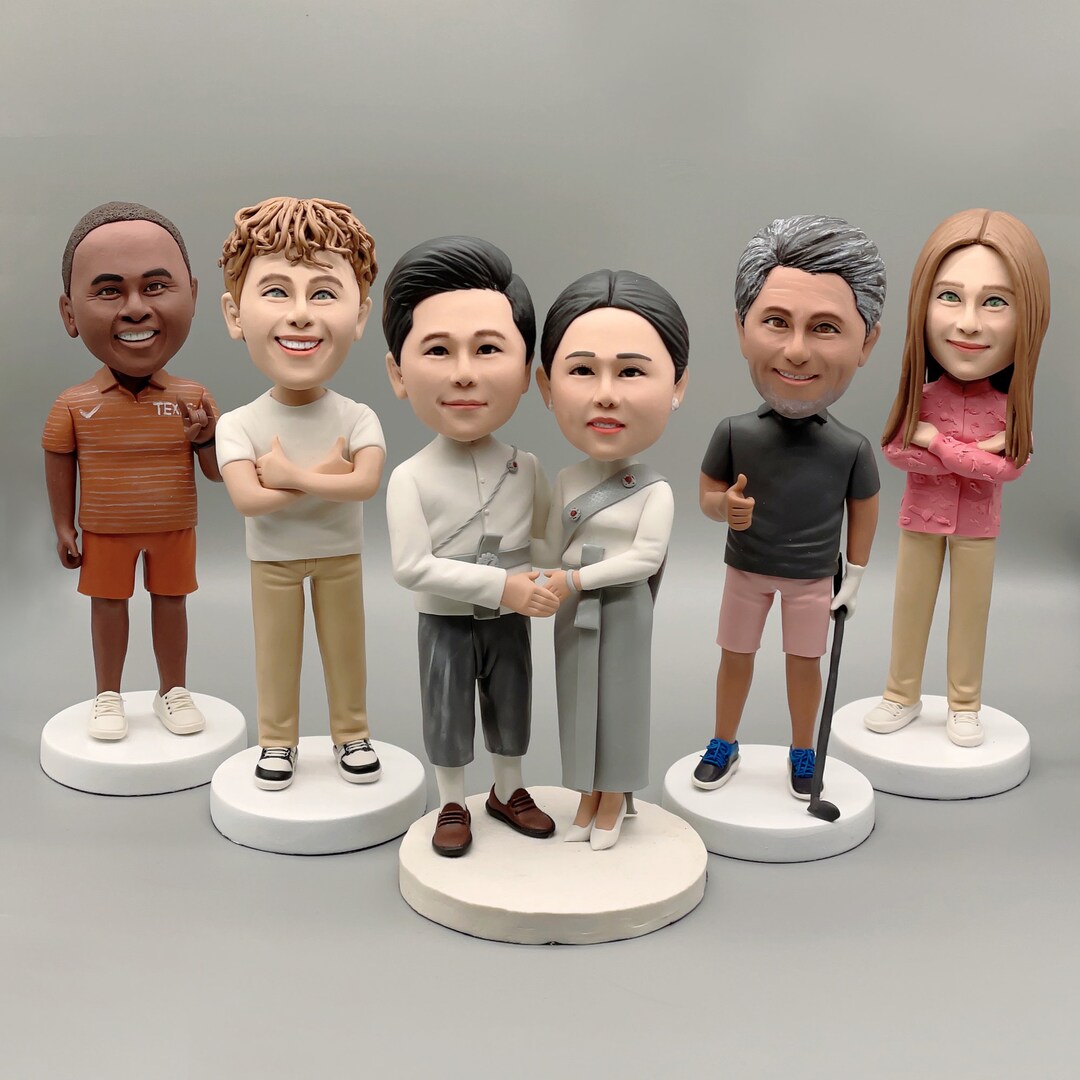 Customized Couple Statues Wedding Cake Hats,anniversary Gifts, Unique ...
