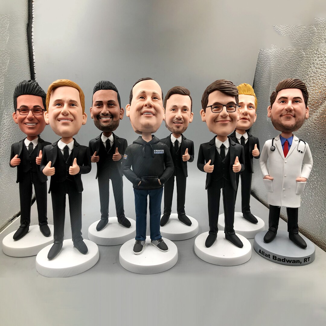 Customized Men's Bobbleheads, Multiple Custom Bobbleheads, Birthday ...