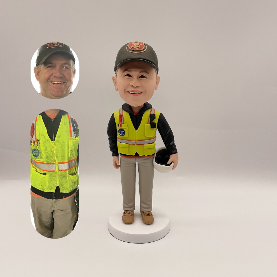 Custom Construction Worker Bobbleheads,gifts for Colleagues,unique ...