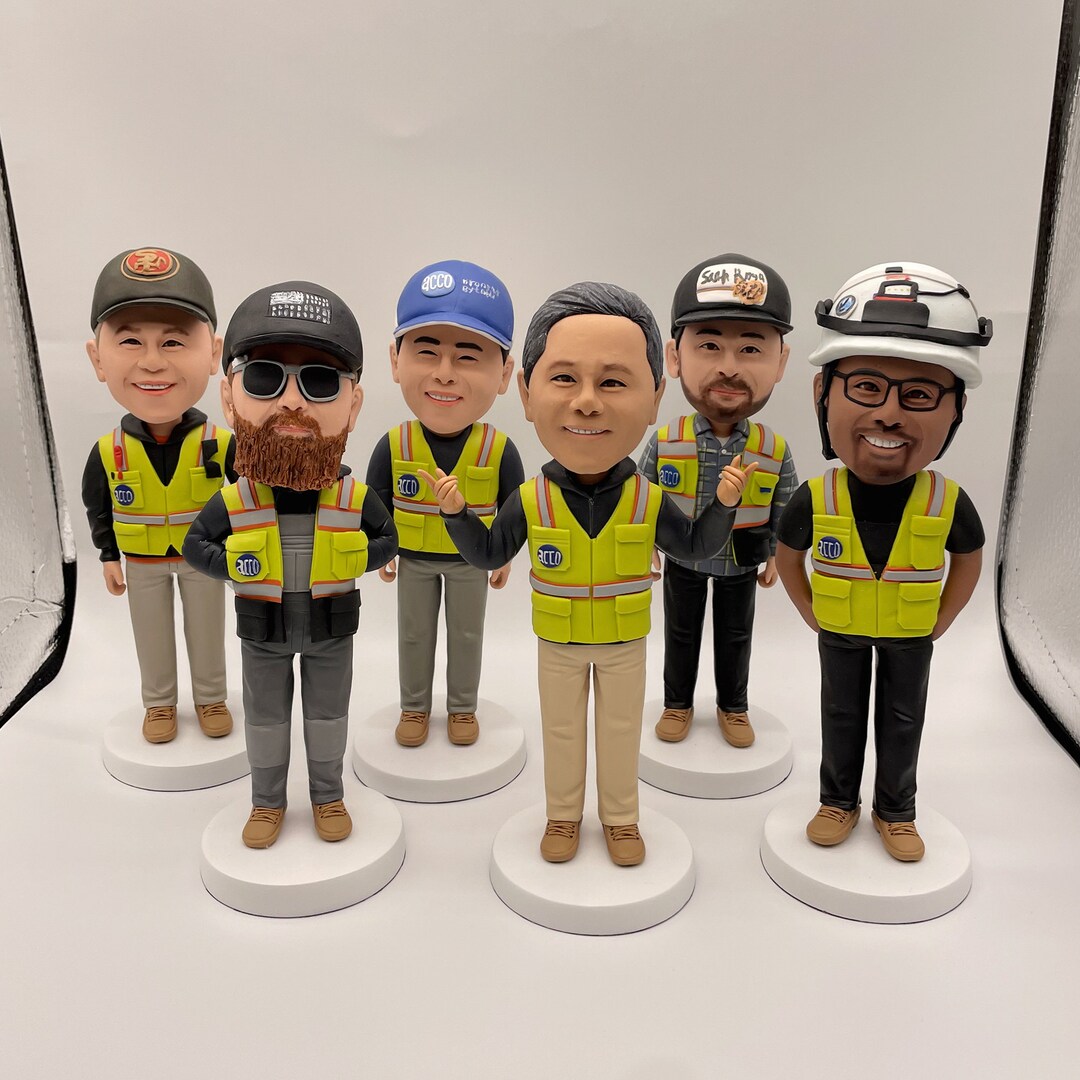 Custom Construction Worker Bobbleheads, Gifts for Colleagues,unique ...