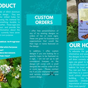 Pollinator Habitat in Progress Sign: Aluminum Garden Decor (10x14in ...