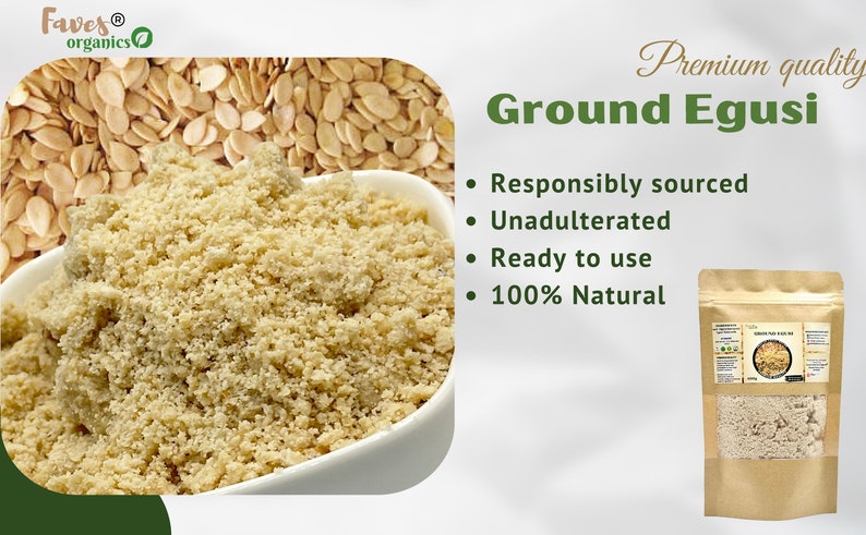 Ground Egusi Fresh Authentic Hand Peeled Nigeria Egusi | Ground Melon ...