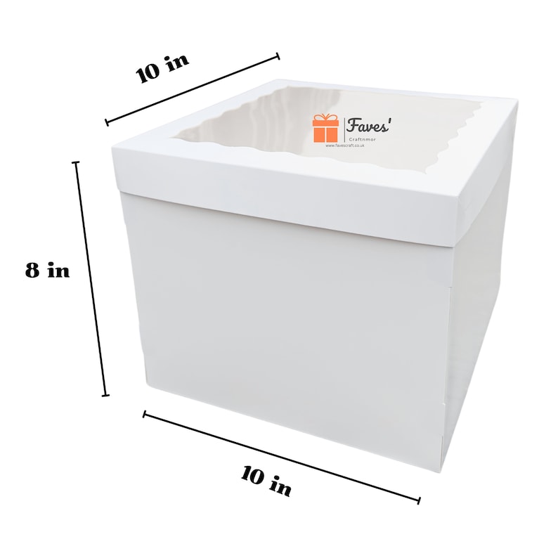 White Cake Boxes Cupcake Box Bento Cake Boxes With Window Lid for ...