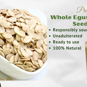 Whole Egusi Fresh Authentic Hand Peeled Nigeria Egusi | Whole Melon ...