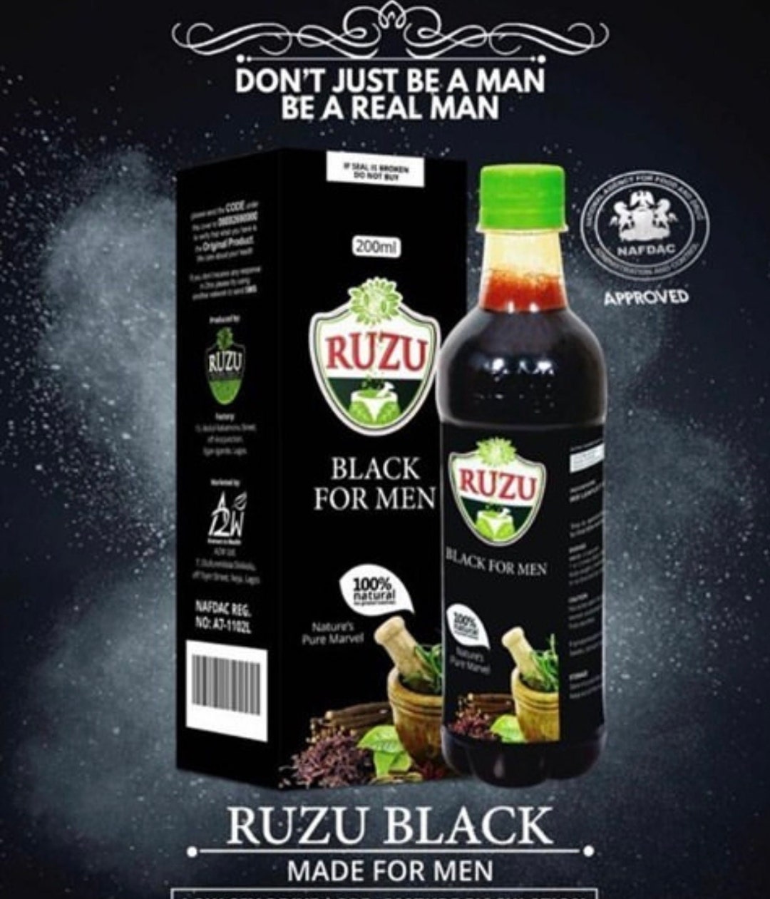 Ruzu Bitters 500ml Ruzu Black for Men 200ml 500ml - Etsy
