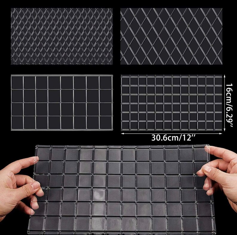 Fondant Texture Sheet Set, Cake Decorating Tools, Clay Impression Mat ...