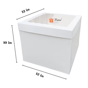 White Cake Boxes Cupcake Box Bento Cake Boxes With Window Lid for ...