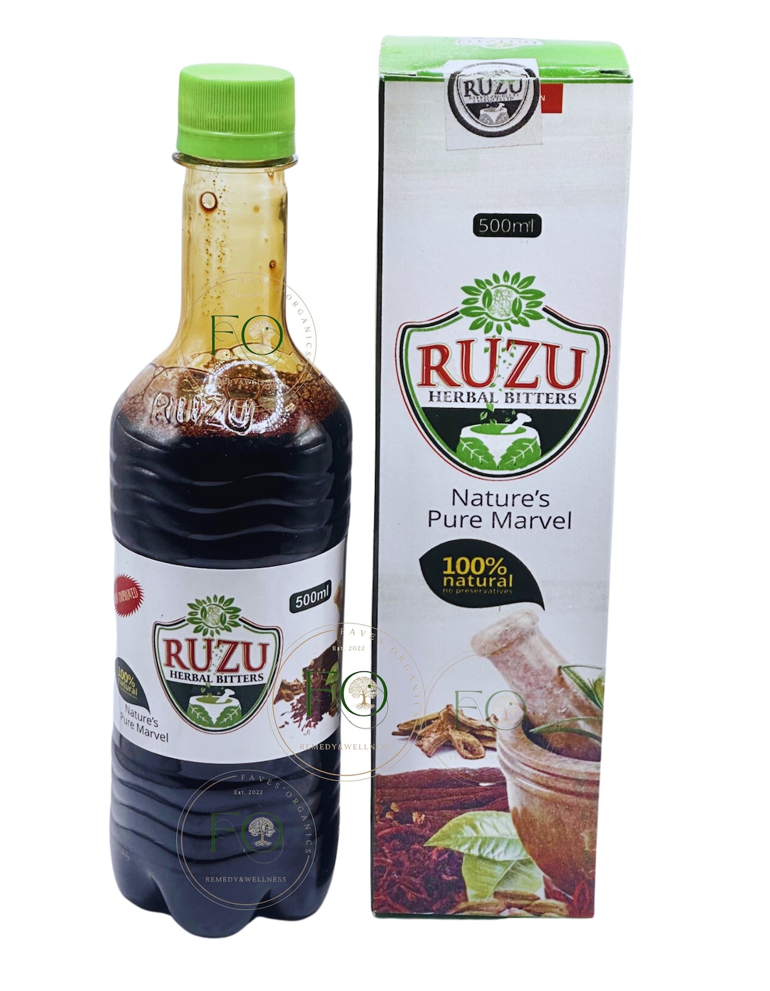 RUZU Herbal Bitters Natures Pure Marvel 500ml 16.9 Fl Oz - Etsy