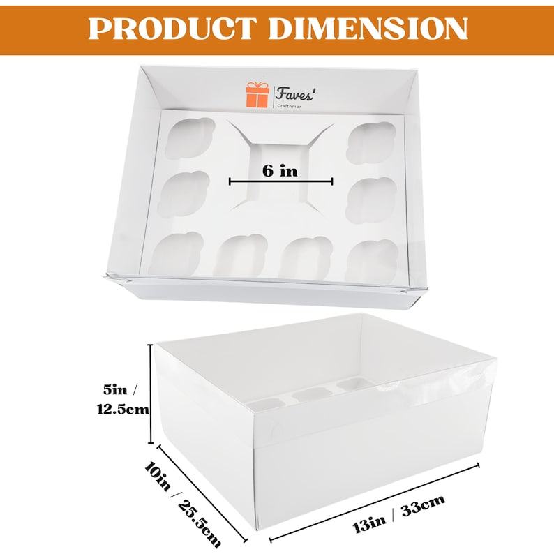 White Cake Boxes Cupcake Box Bento Cake Boxes With Window Lid for ...