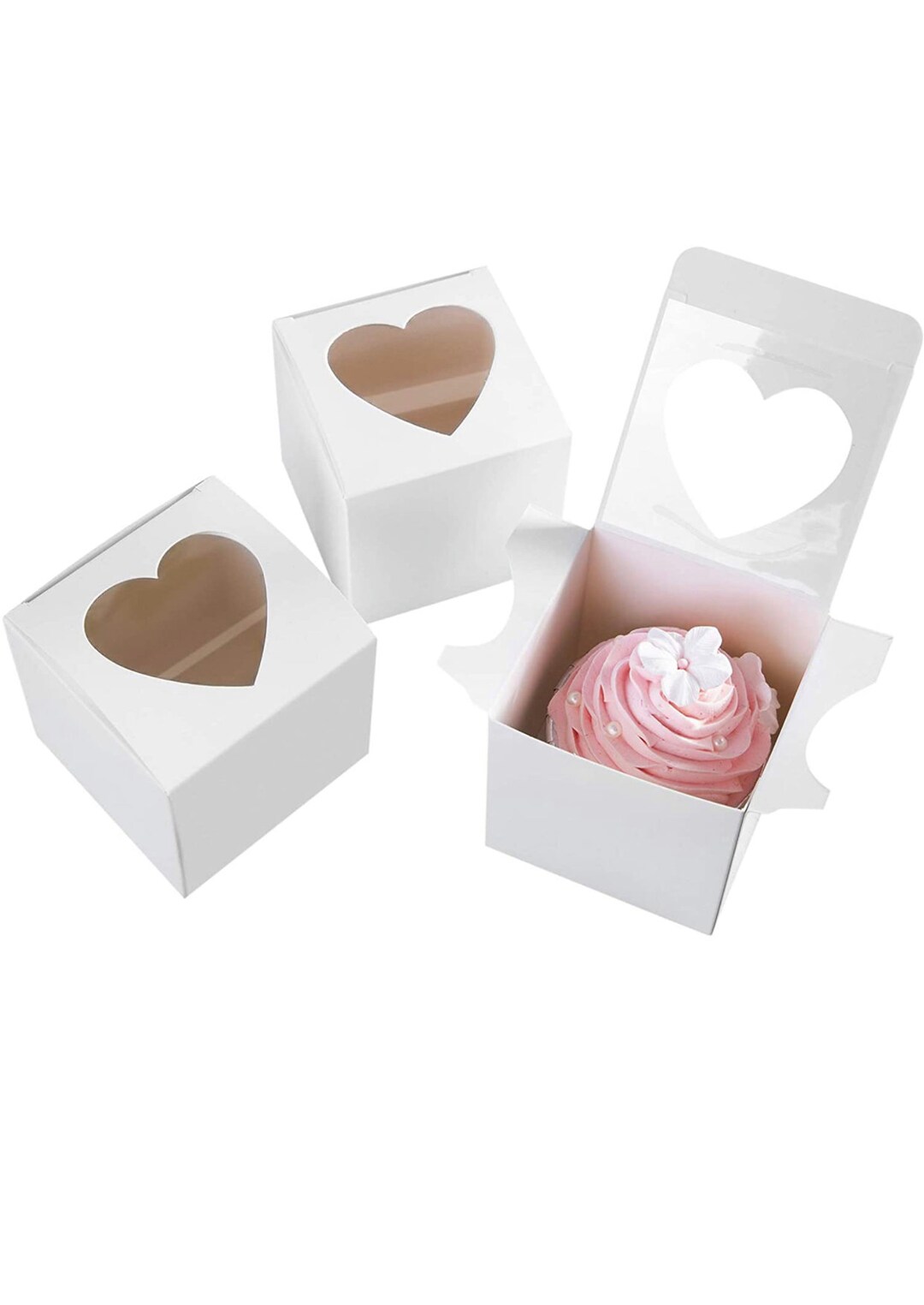 Individual Single White Cupcake Boxes Party Favours for - Etsy UK