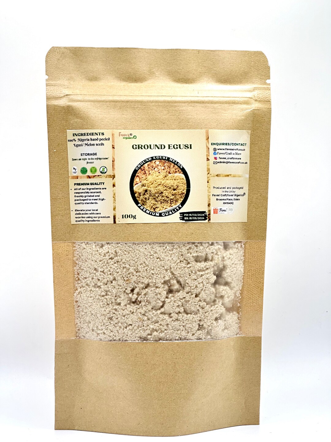 Ground Egusi Fresh Authentic Hand Peeled Nigeria Egusi | Ground Melon ...