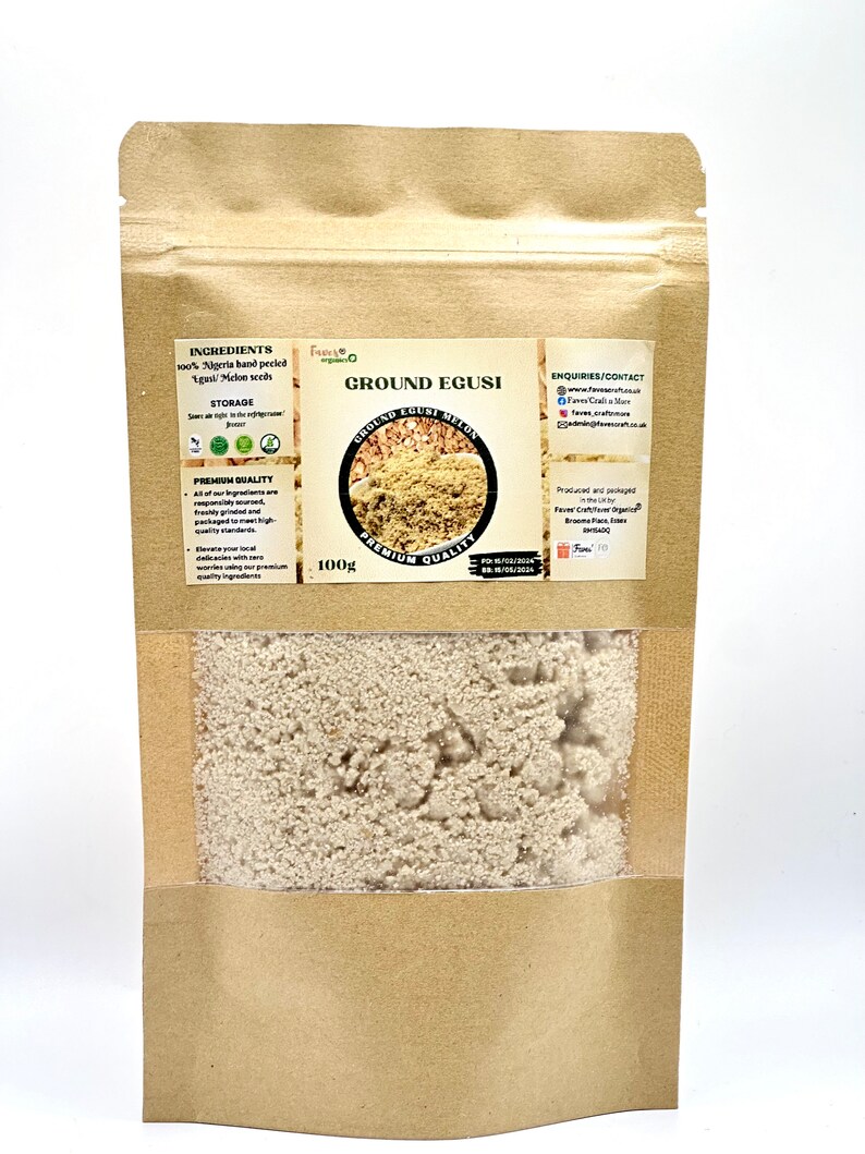 Ground Egusi Fresh Authentic Hand Peeled Nigeria Egusi | Ground Melon ...