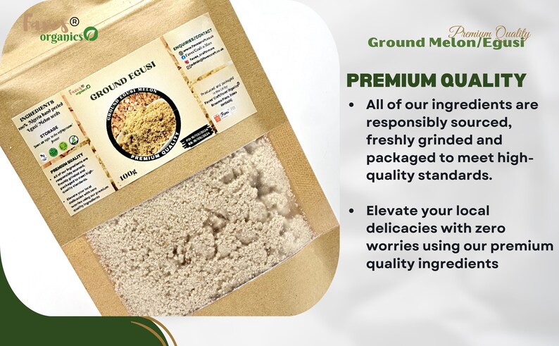 Ground Egusi Fresh Authentic Hand Peeled Nigeria Egusi | Ground Melon ...
