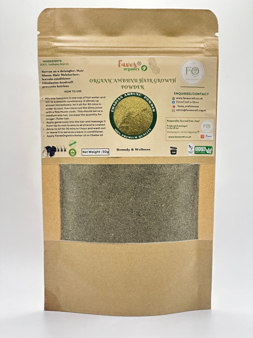 Chadian Ambunu Powder Ceratotheca Sesamoide 100% Authentic Premium ...