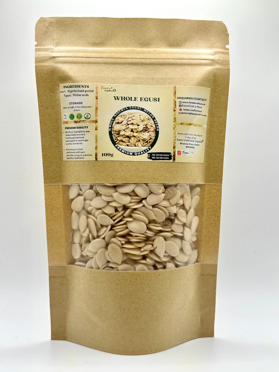 Whole Egusi Fresh Authentic Hand Peeled Nigeria Egusi | Whole Melon ...