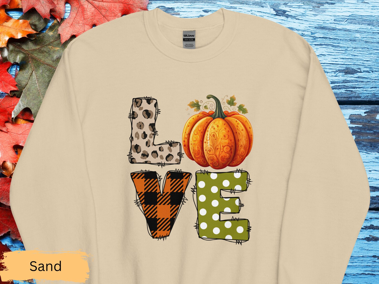 Fall LOVE Sweatshirt Autumn Sweatshirt Cute Fall Shirt for - Etsy
