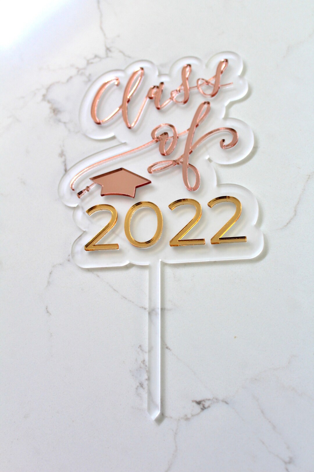 Class of 2022 Graduation Modern Cake Topper Premium - Etsy