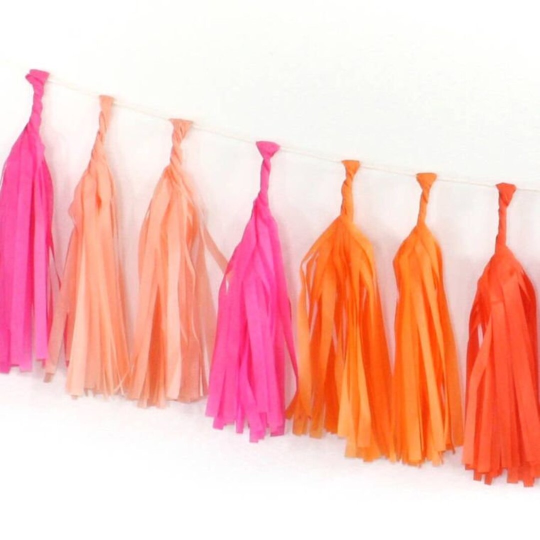 Sunburst Garland DIY Tassel Kit, High Chair Tassel Backdrop, First ...