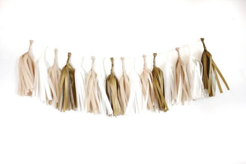 Champagne Dreams Garland DIY Tassel Kit, High Chair Tassel Backdrop ...