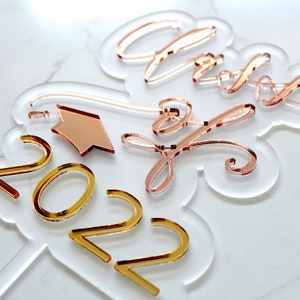 Class of 2022 Graduation Modern Cake Topper Premium - Etsy